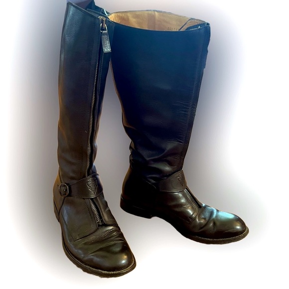 Gucci | Shoes | Gucci Black Leather Riding Boots Euc | Poshmark